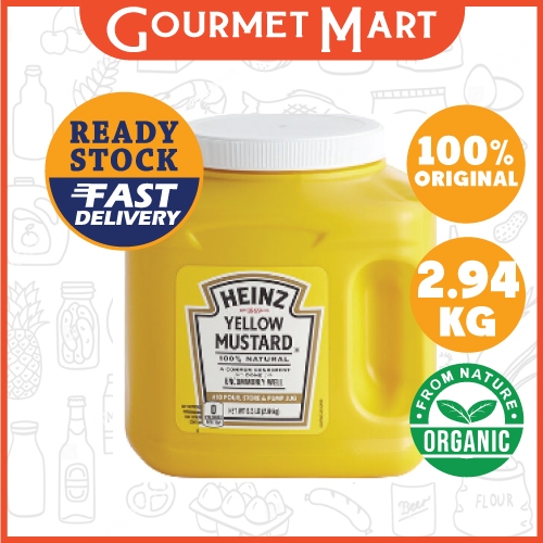HEINZ YELLOW MUSTARD 104OZ 2.94KG [HALAL] | Shopee Philippines