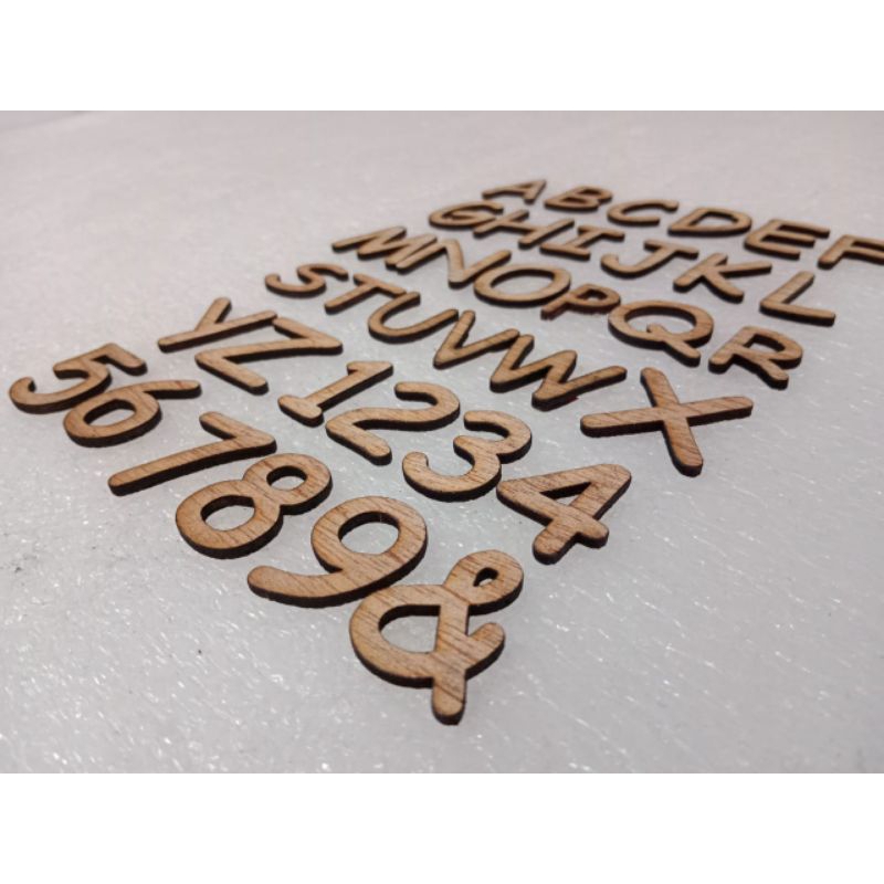 Wooden Alphabet A~Z / Huruf Kayu Untuk Hantaran, Hiasan Dinding / Wall ...