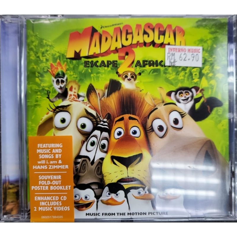 Madagascar : Escape 2 Africa - Soundtrack (CD) | Shopee Philippines