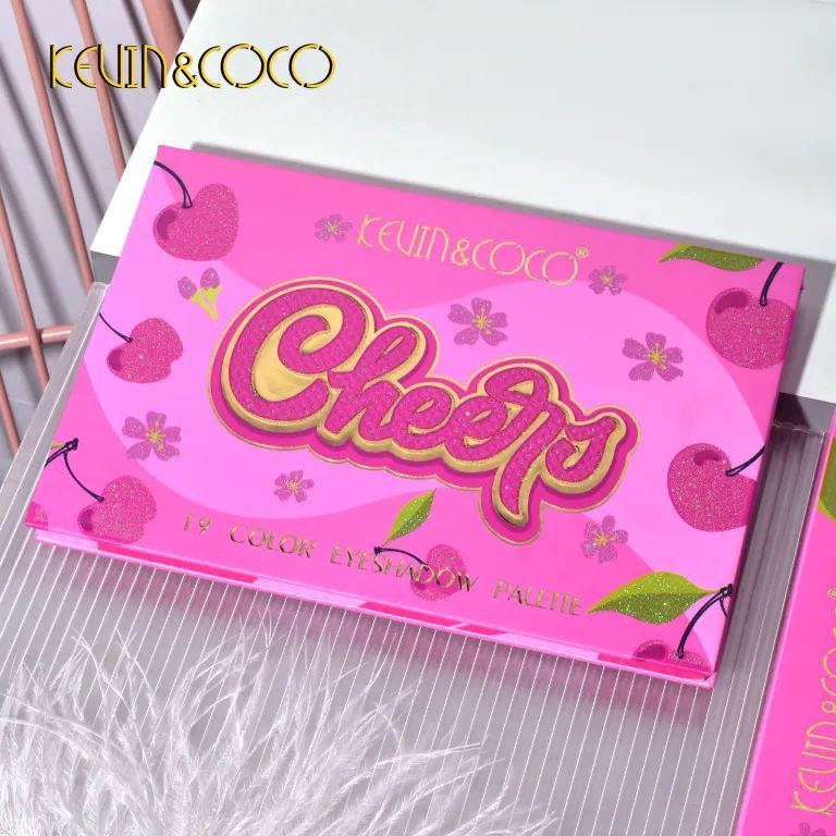 KEVIN&COCO 19 Colour Honey Peach Cherry Blossom Eyeshadow Palette ...