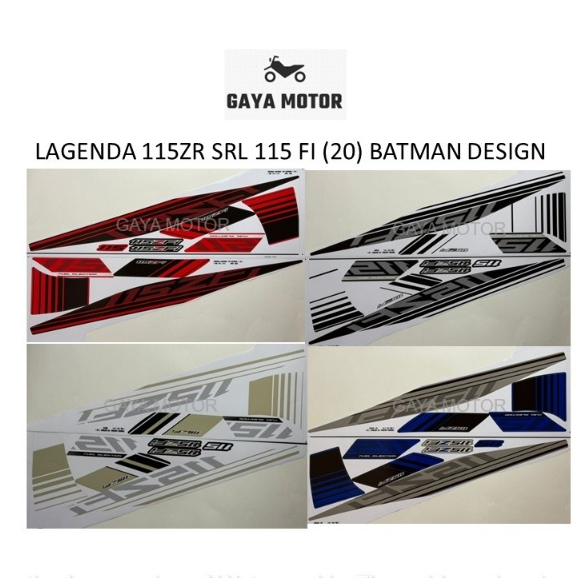LAGENDA 115ZR SRL 115 FI (20) BATMAN DESIGN BODY STICKER | Shopee ...