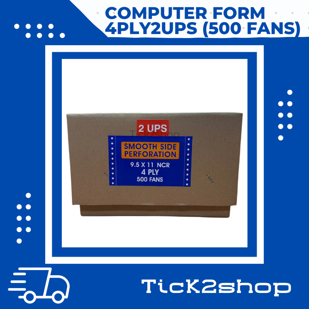 Dataprint Computer Form 4ply2ups (500 Fans) | Shopee Philippines