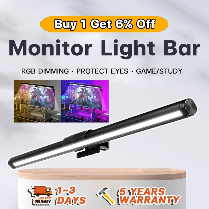 Monitor Light Bar Dimmable Remote Computer Screen Hanging Lights USB ...