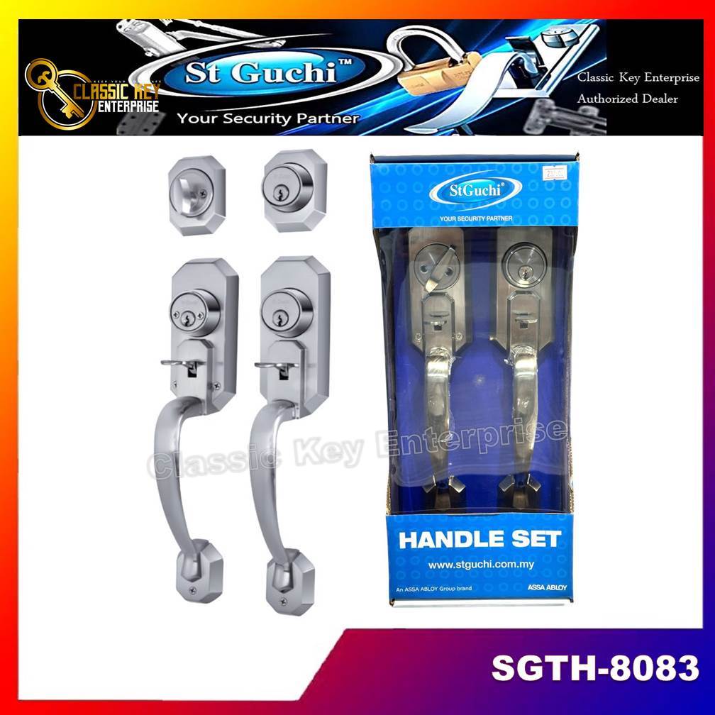 St Guchi Handle Grip Set SGTH-8083 Entrance Heavy Duty Lockset | Shopee ...
