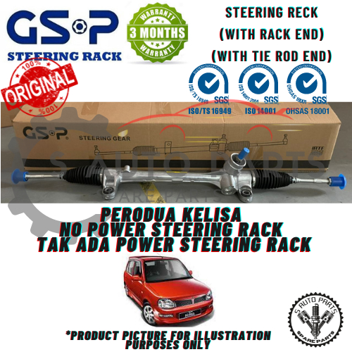 PERODUA KELISA / KENARI STEERING RACK (NO POWER STEERING) -BRAND 100% ...
