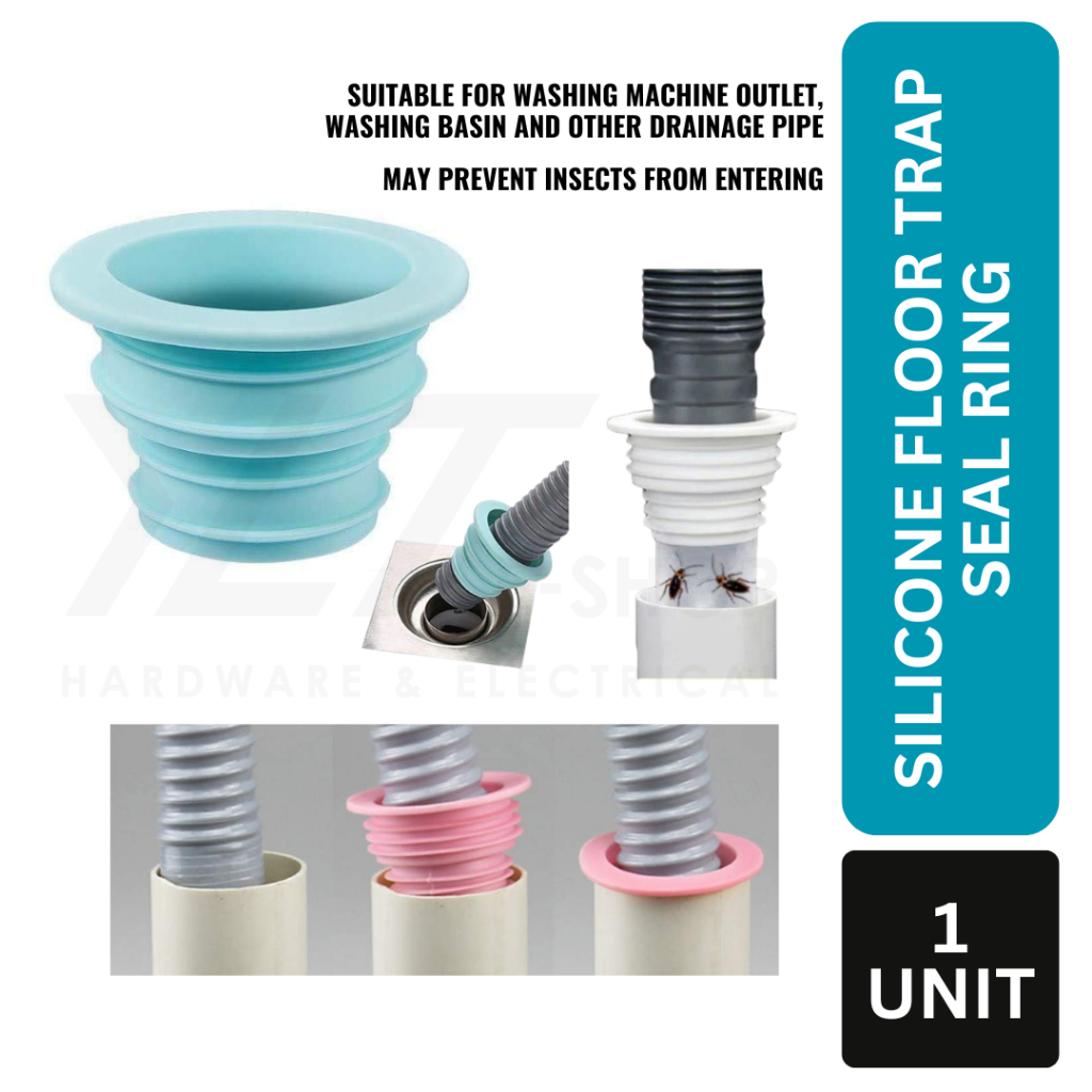 Silicone Floor Trap Seal Ring (washing machine outlet hose connector ...
