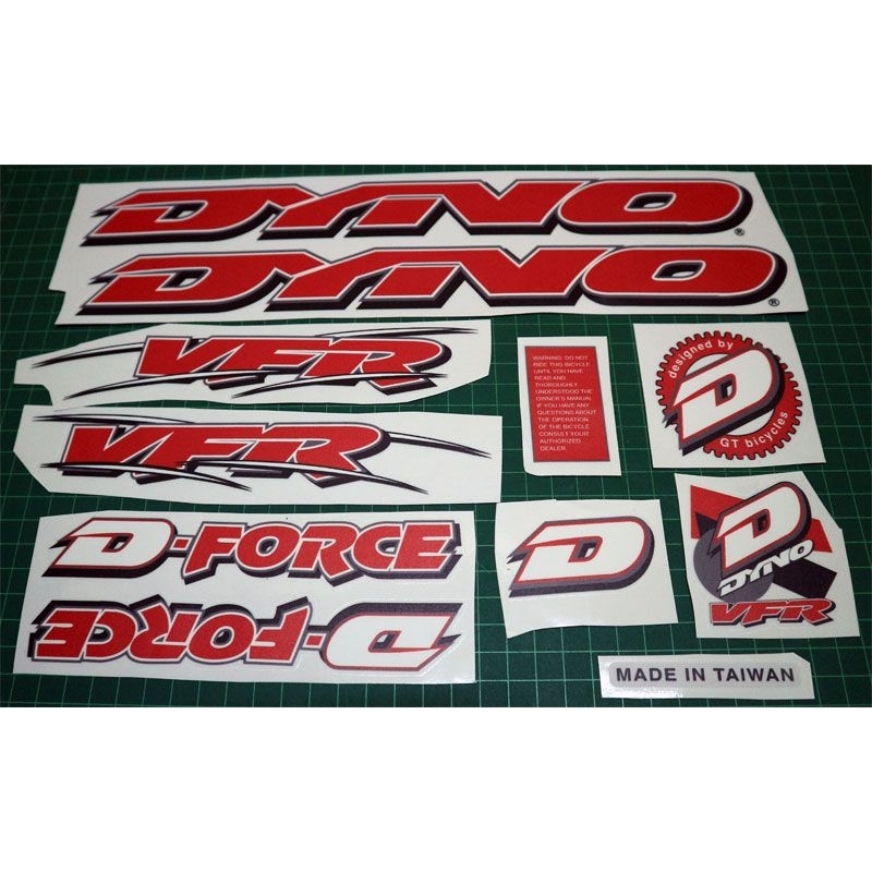 BMX Dyno VFR D-Force Decals Tranparent Printed Sticker | Shopee Philippines