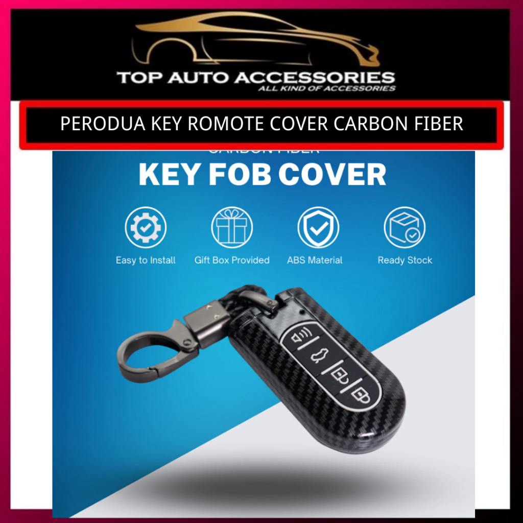 PERODUA AXIA ARUZ BEZZA MYVI ALZA ATIVA CARBON FIBER KEY REMOTE ...