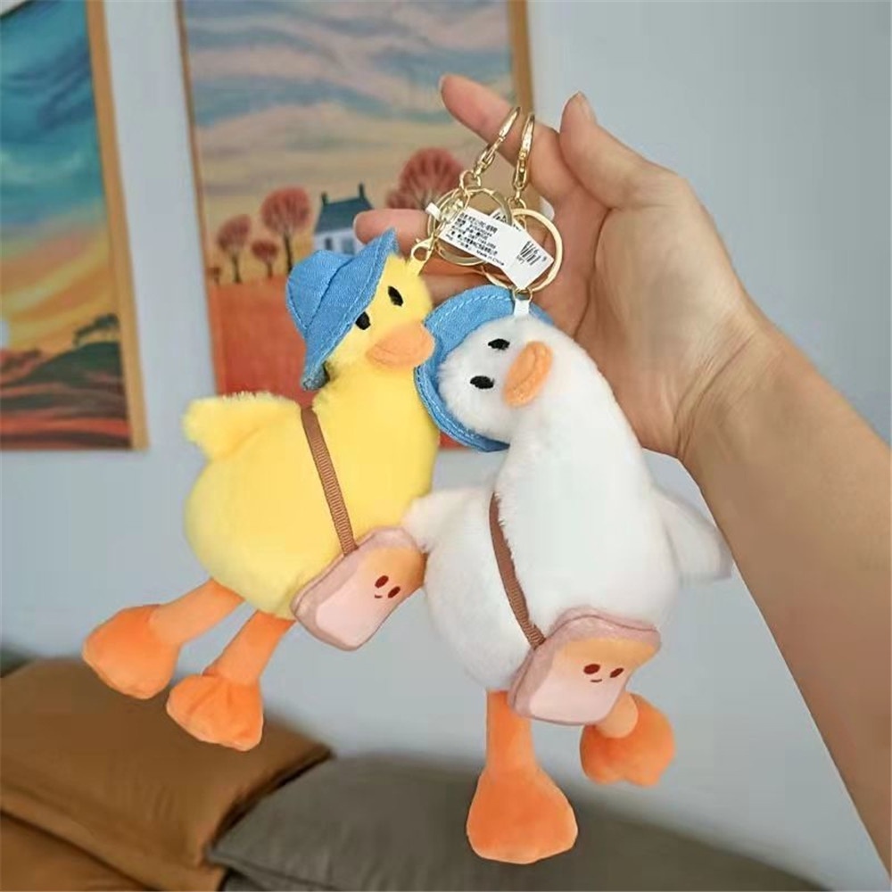 DIANO Tilting Duck Keychain Ins Cute Duck Bag Keychain Pendant | Shopee ...