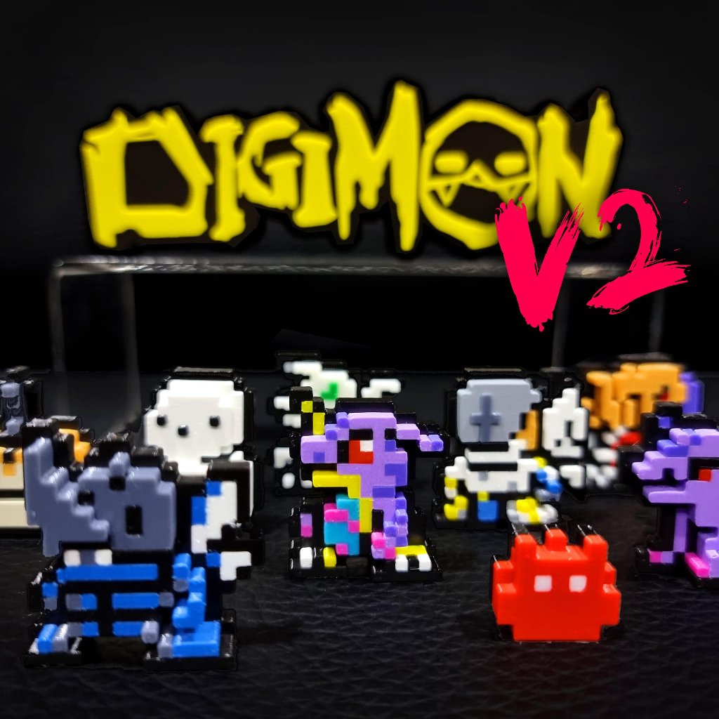 Digimon Digivice Vpet Version 2 Pixel Art Classic Look Colour Figure ...