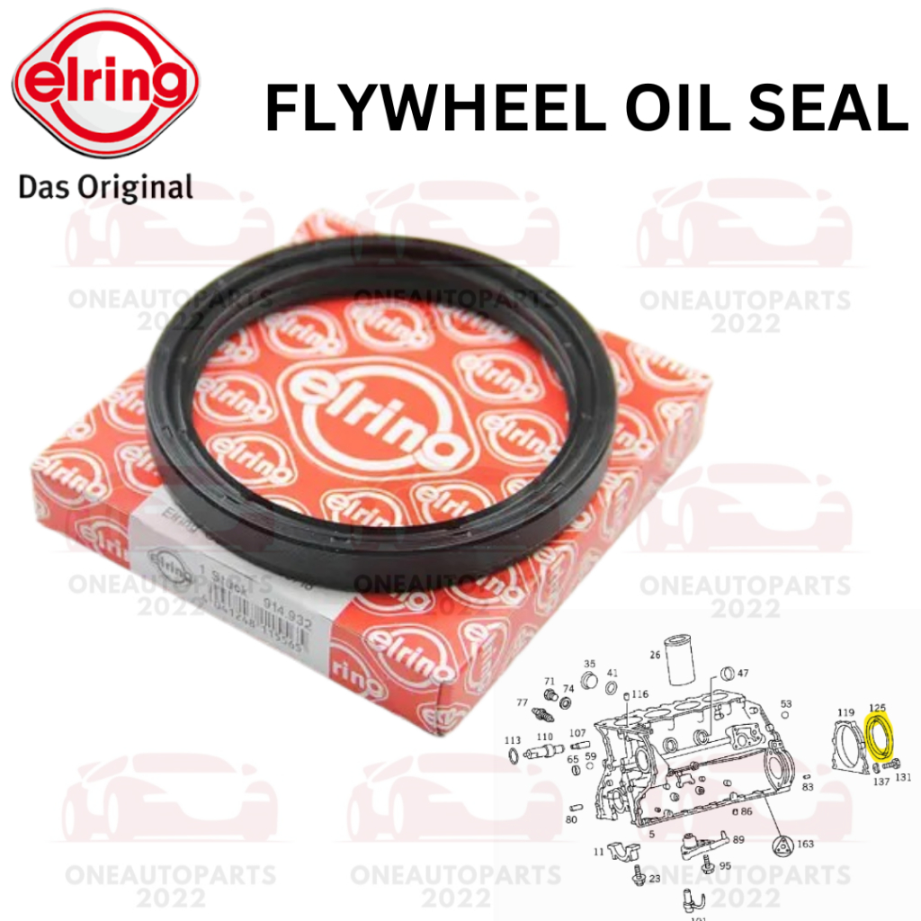 ELRING GERMANY FLYWHEEL OIL SEAL MERCEDES BENZ M102 M111 M103 M104 ...