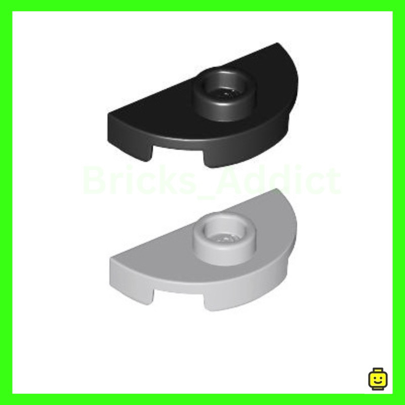 LEGO PARTS 1745 Plate, Round 1x2 Half with 1 Stud (Jumper) | Shopee ...