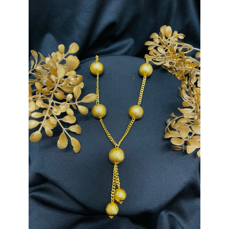 Gold BANGKOK BOBA JUNTAI NECK CHAIN (70CM) | Shopee Philippines