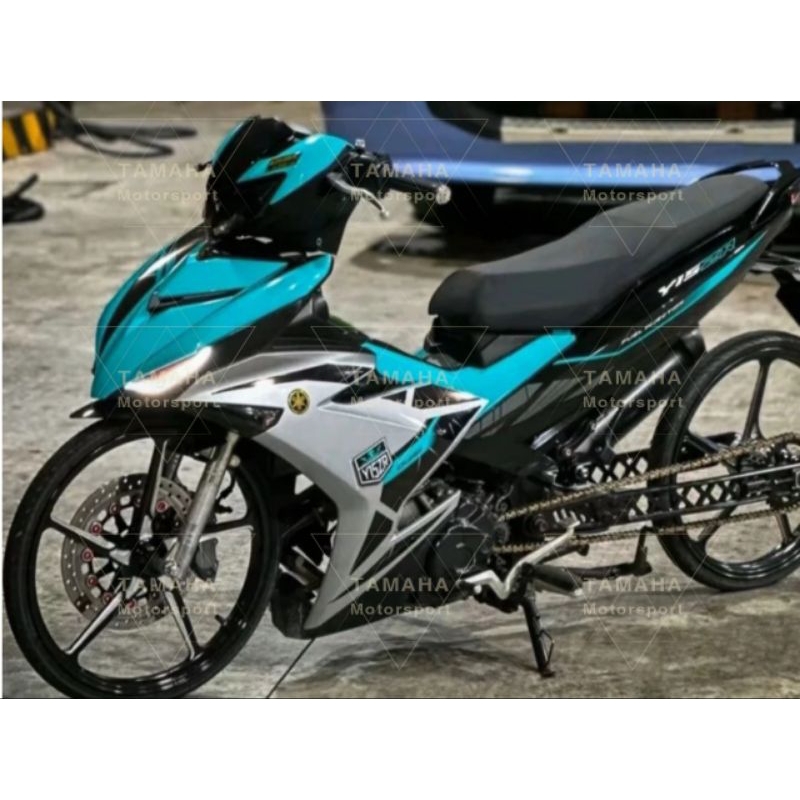 Yamaha Y15 Y15zr V1 V2 velozi version custom light sky blue silver ...