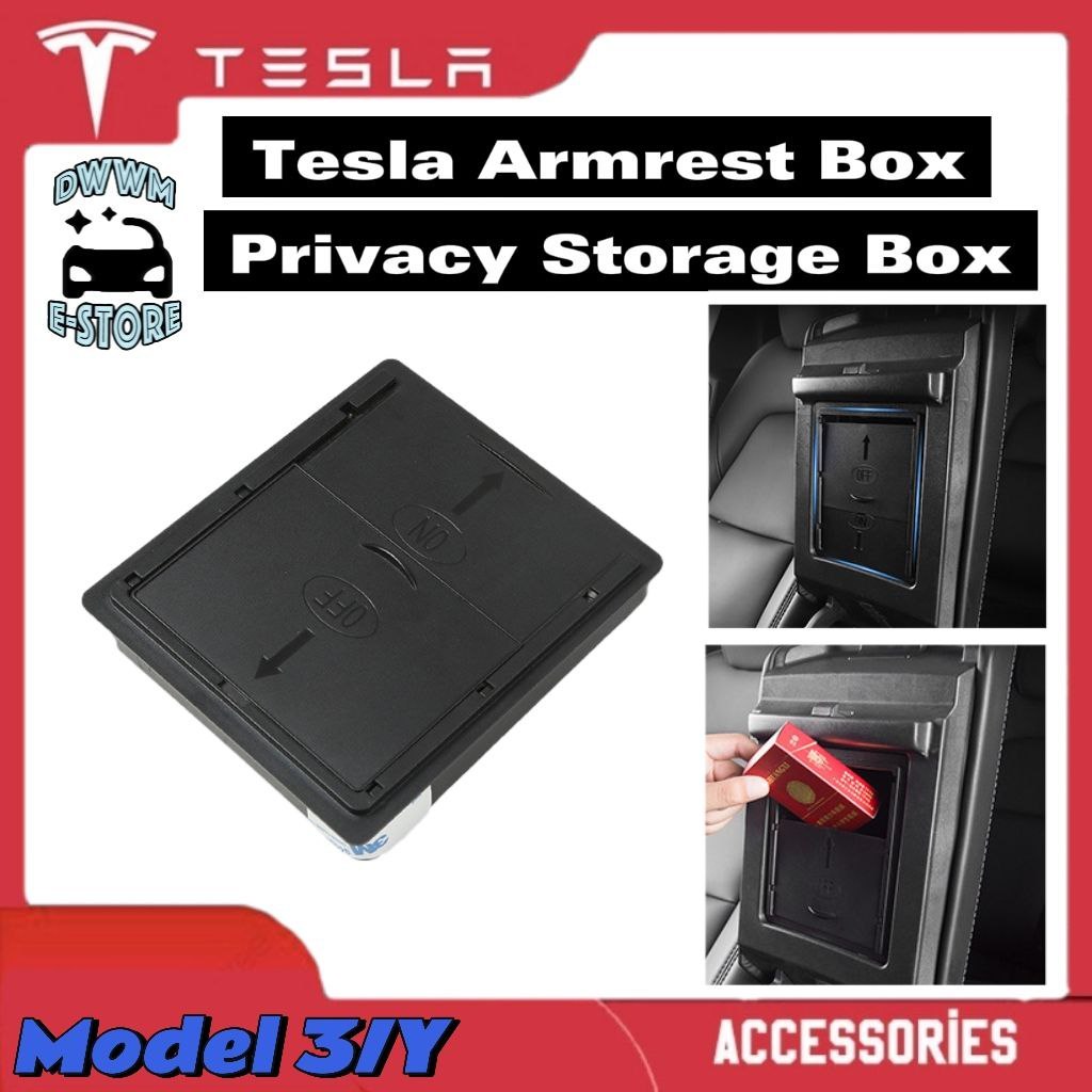 Tesla Armrest Holder Hidden Storage Box Model 3 Highland Model Y ...