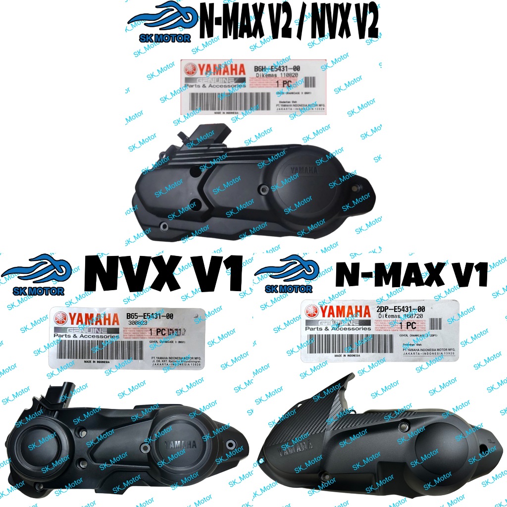 Yamaha NVX 155 N MAX NMAX V1 V2 Crankcase Cover Kaver CVT Belting ...