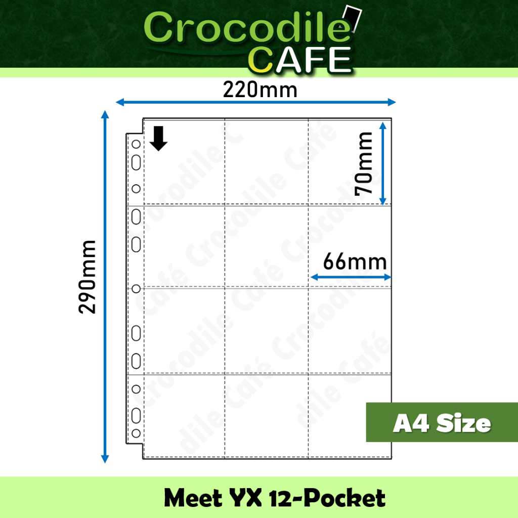 MeeT YX 12 Pocket Binder Pages/Sleeves A4 size | Shopee Philippines