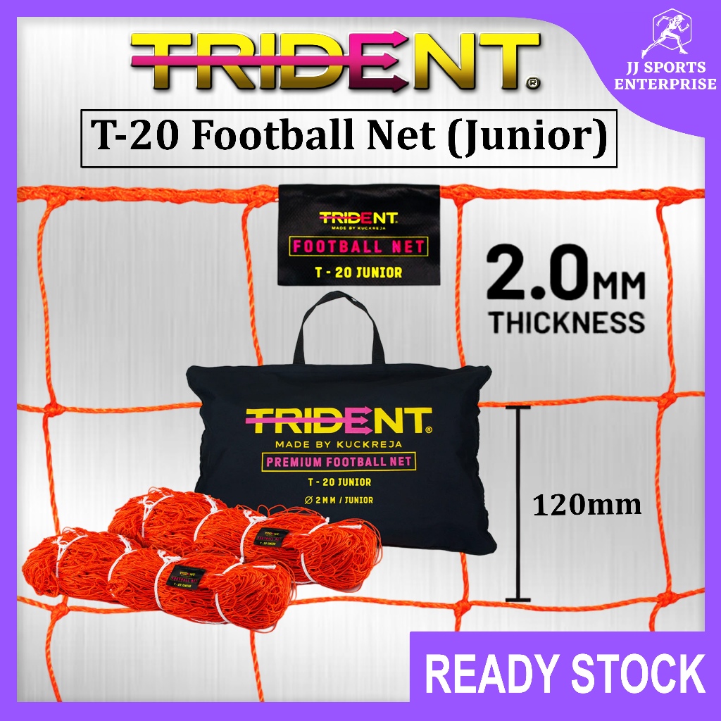 Trident T-20 Junior Football Net Jaring Bola Sepak (Orange) | Shopee ...