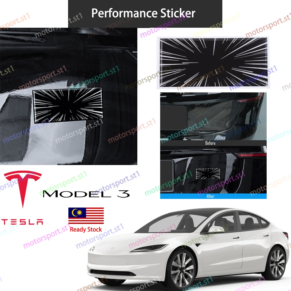 Tesla Model 3 Performance Emblem Sticker Model3 Highland Emblem Badge ...