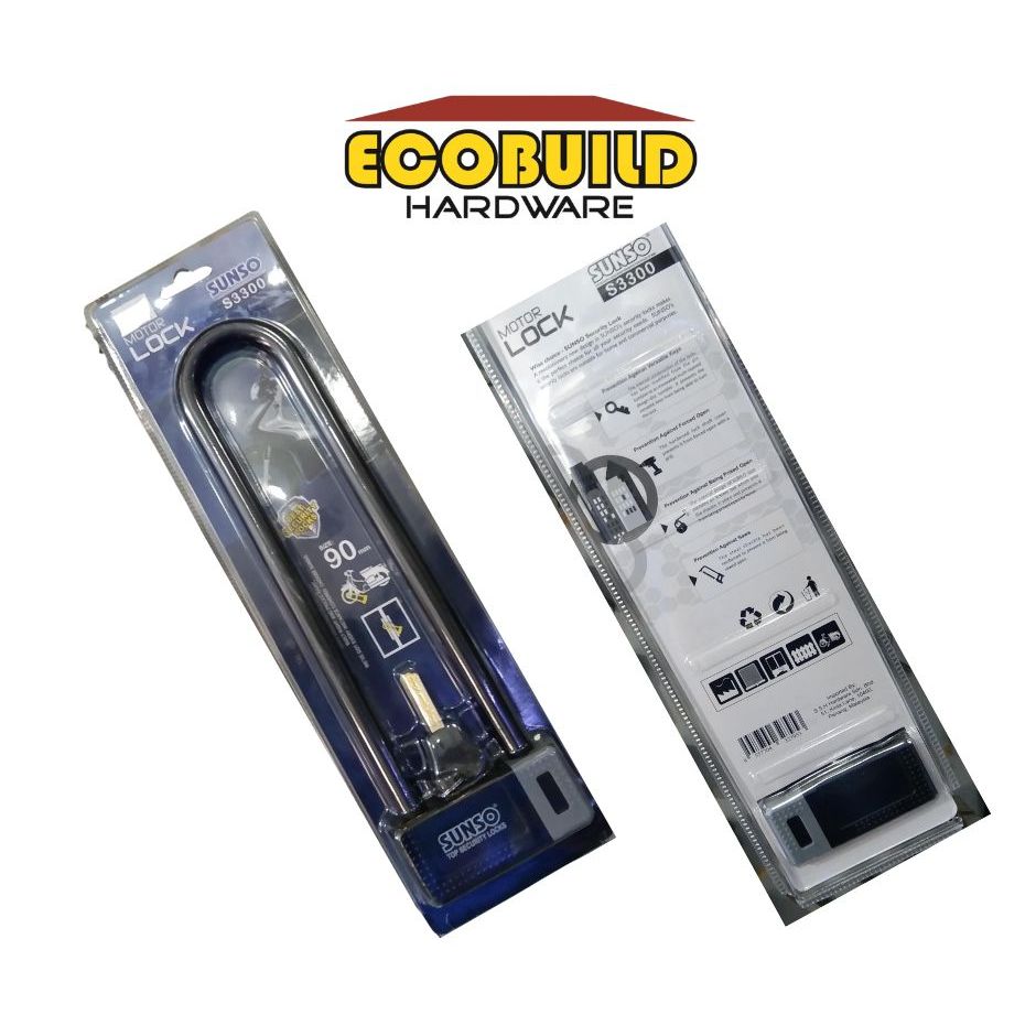Sunso S3300 Motorcycle Lock | Shopee Philippines
