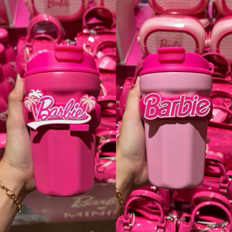 MINISO Barbie Stainless Steel Cup with Straw Tumbler Double Drink ...