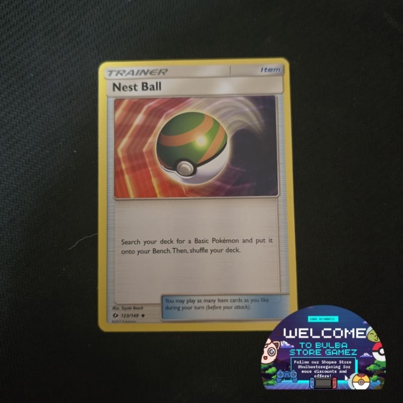 Nest Ball 123/149 Pokémon TCG Card Game Sun & Moon SM | Shopee Philippines