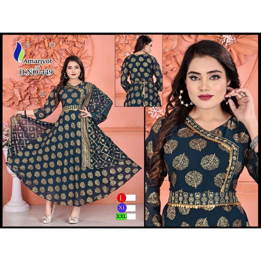 Long Kurti Gaun Modern Indian NEW DESIGN 2024 GOOD QUALITY | Shopee ...