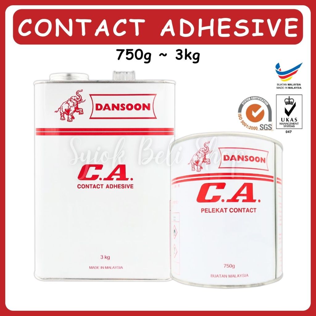 DANSON CA Contact Adhesive Gam Formica Glue Gam Kuning Dunlop Gam Kasut ...