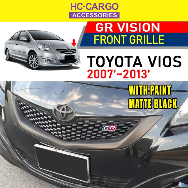 Toyota Vios BELTA NPC93 Front Grille Grilled Sarong Matte Black 2008 ...
