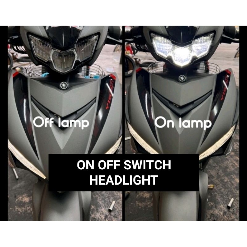 Viral Y15zr V2 NVX HEADLIGHT PNP SWITCH ON OFF LAMPU BESAR FRONT FRONT ...