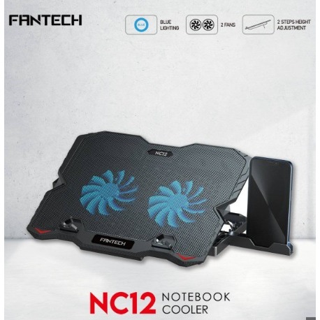Fantech NC12 Notebook Laptop Cooling Cooler Pad 9 to 15.6 inch 5 Steps ...
