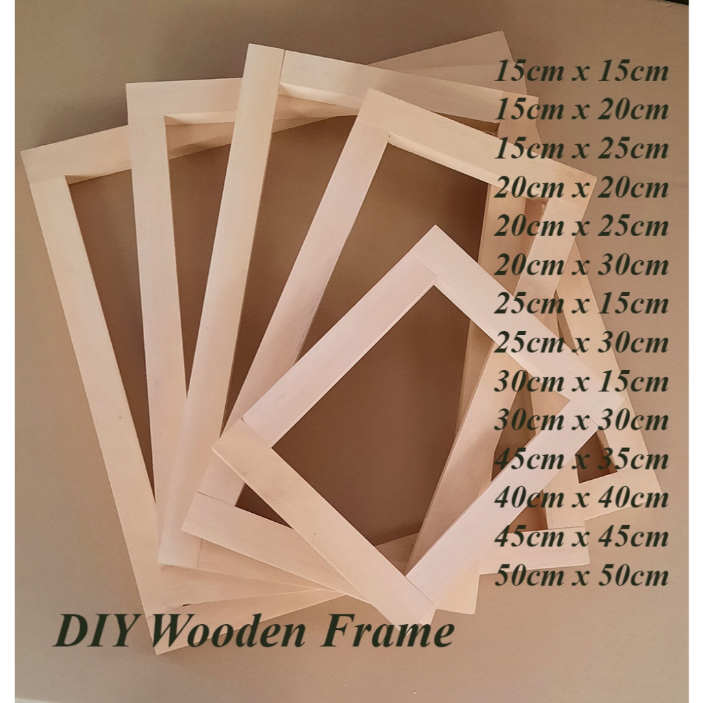 DIY Silkscreen Wooden Frame 22mm x 32mm Canvas Frame Arts and Crafts ...