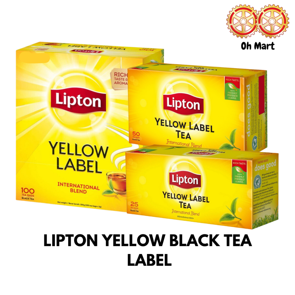 Lipton Yellow Label Black Tea (50/25 tea bags) | Shopee Philippines