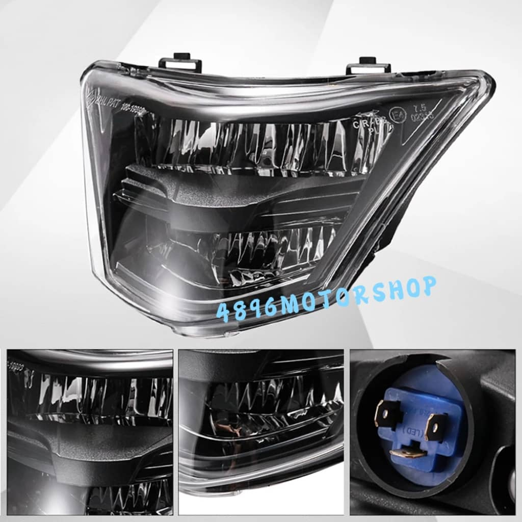 (SMOKE) Led HEAD LAMP HEADLIGHT Y15 V1 V2 LC135 V1 V2 V3 V4 V5 V6 V7 V8 FI SUPER BRIGHT BRIGHT ...