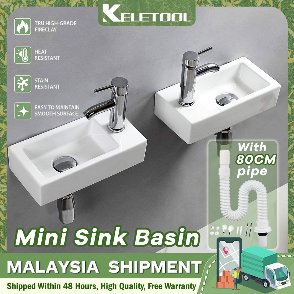 Toilet Sinki Kecil Bilik Air Mini Sink Basin For Small Toilet Wall ...