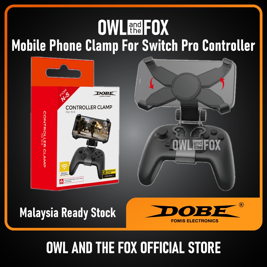 DOBE Nintendo Switch Pro Controller Holder Handle Clip Clamp Mount ...