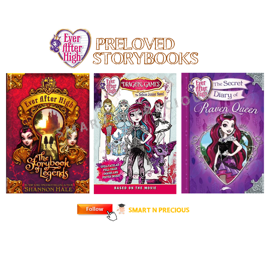 Preloved Harcover Ever After High Books Secret Diary of Raven Queen The ...