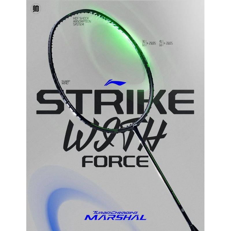 LI-NING TURBO CHARGING MARSHAL BADMINTON RACKET | Shopee Philippines