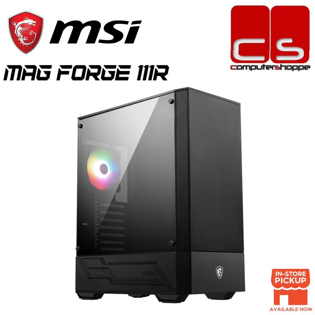MSI MAG FORGE 111R ATX Mid-Tower Gaming Casing | Shopee Philippines