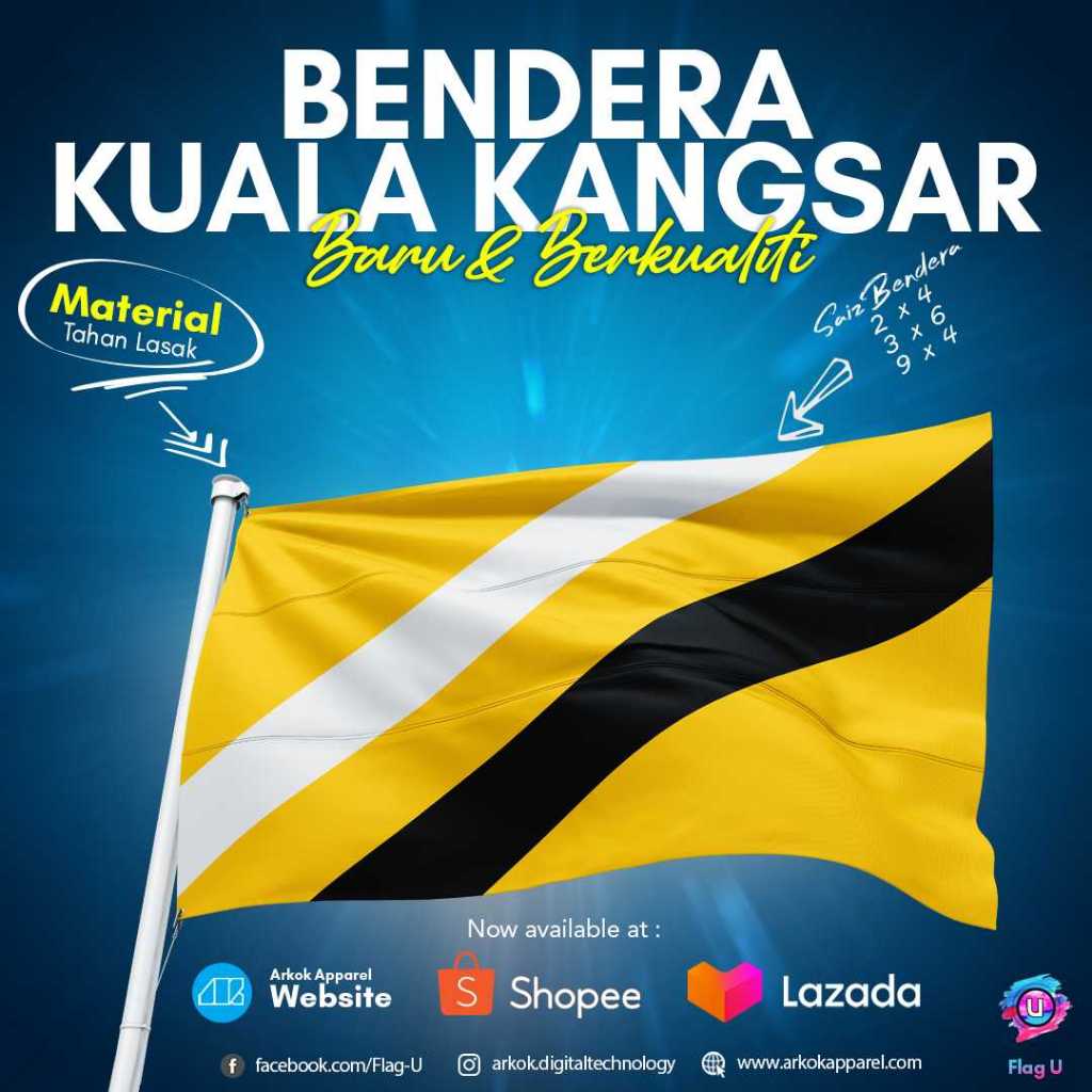Silver KANGSAR KUALA flag | Shopee Philippines