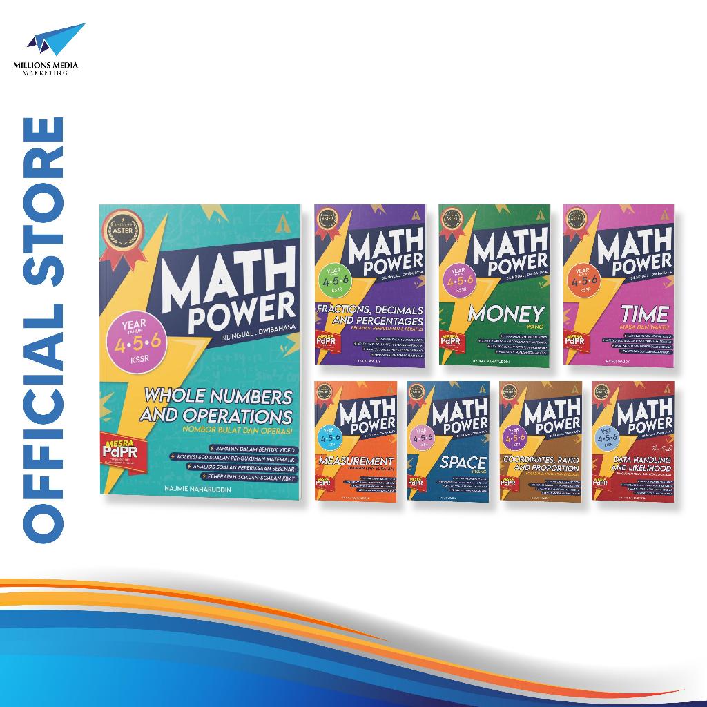 Aster EDU MATH POWER 2024 PRACTICE BOOK MATHEMATICS DARJAH 4/DIRJAH 5 ...