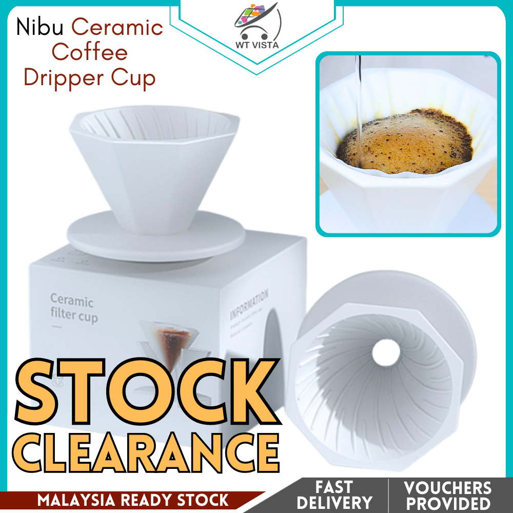 NIBU Ceramic Coffee Dripper V01 V02 Coffee Drip Filter Cup Pour Over ...