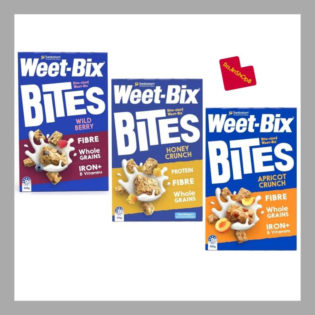 Sanitarium Weet-Bix Wild Berry Bites / Weet-Bix Bites Apricot Crunch ...