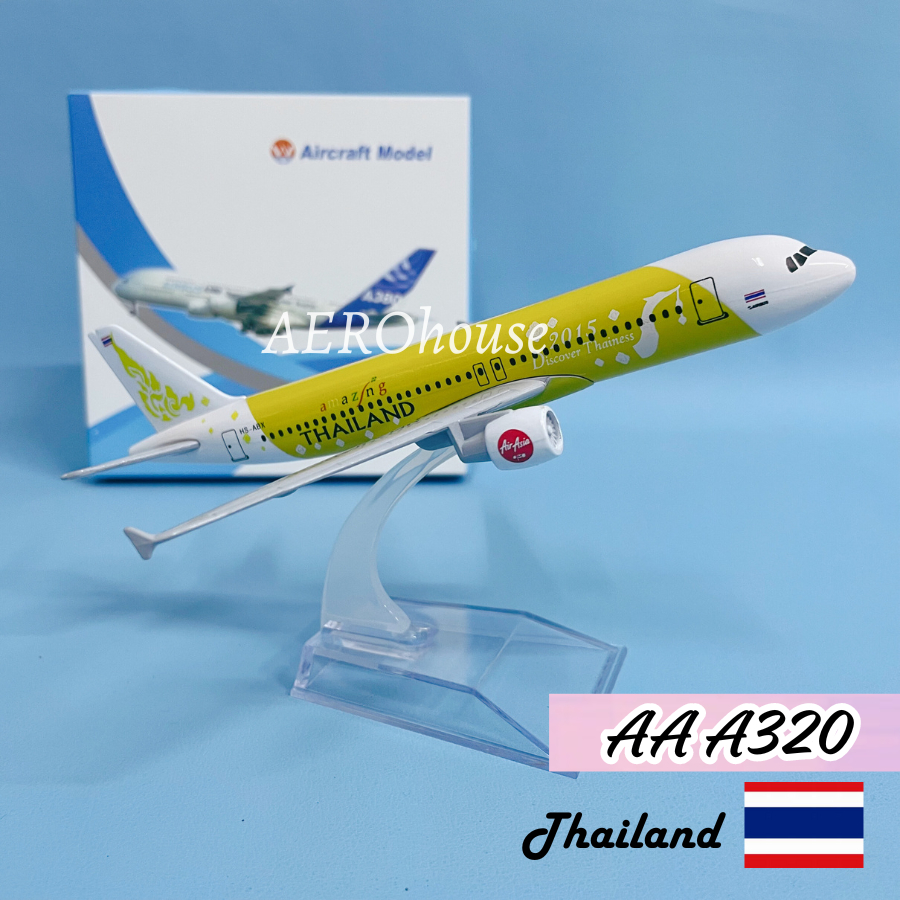 16cm Aeroplane 314 - Thai Airasia A320 Aircraft Model Air Asia | Shopee ...