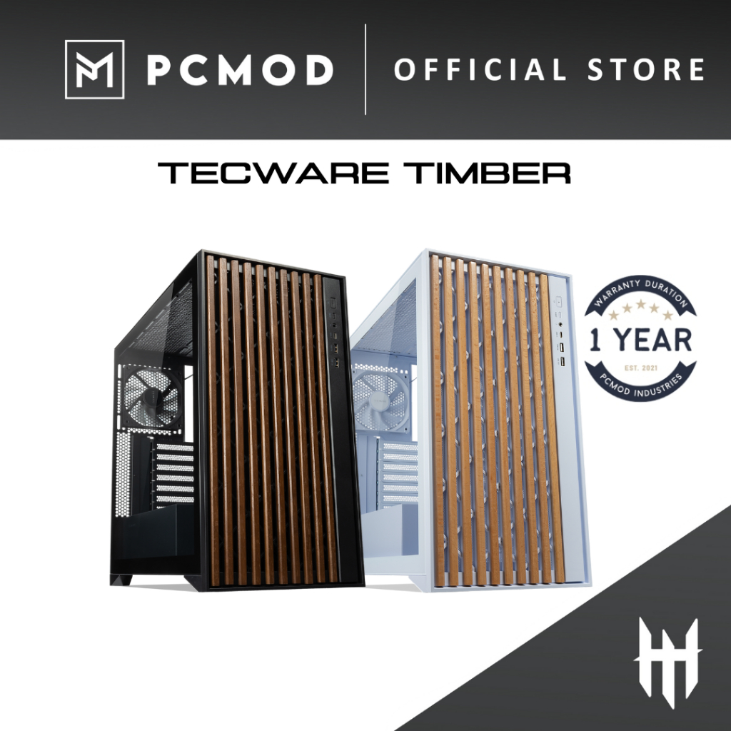 Tecware Timber High Airflow Atx Tg Computer Casing Pcmod Shopee Philippines