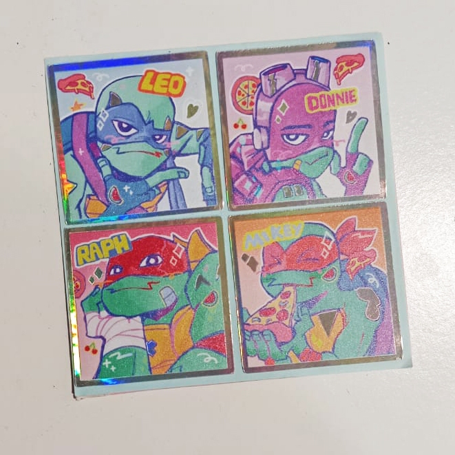 ROTTMNT Holographic Diecut Sticker Set | Shopee Philippines