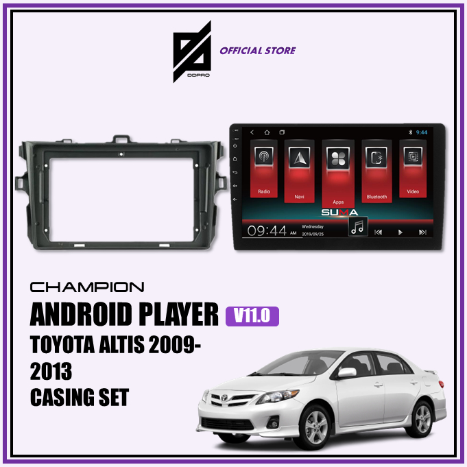 Toyota Altis 09-13 SUMA 9" Inch Player + Casing (Set) Mirrorlink ...