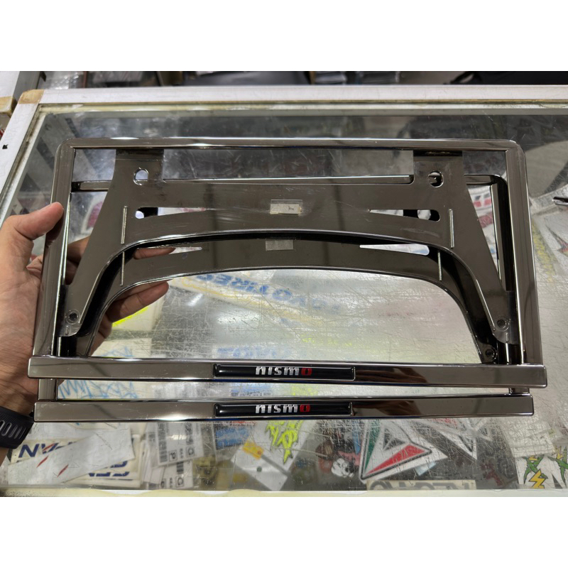 NISSAN NISMO FRAME PLATE DARK CHROME | Shopee Philippines