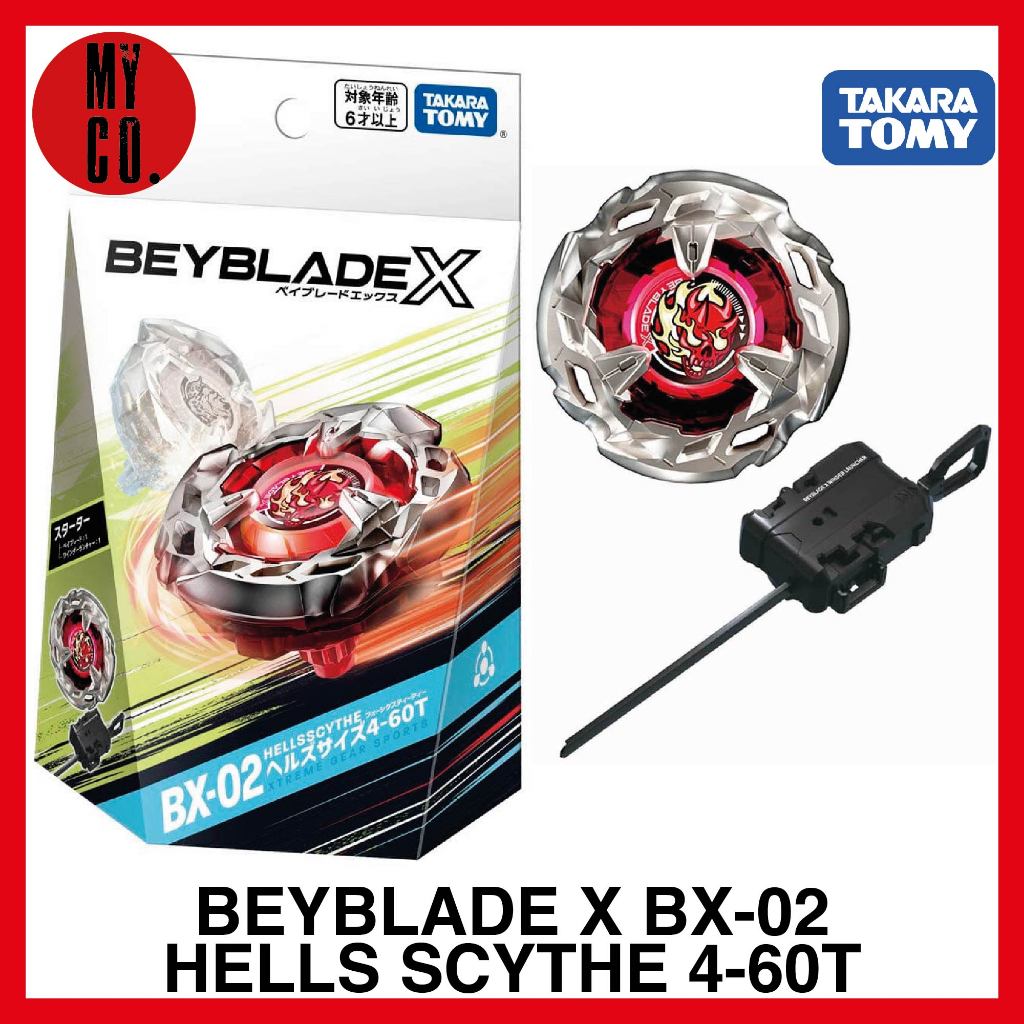 BEYBLADE X BX-02 HELLS SCYTHE 4-60T TAKARA TOMY | Shopee Philippines