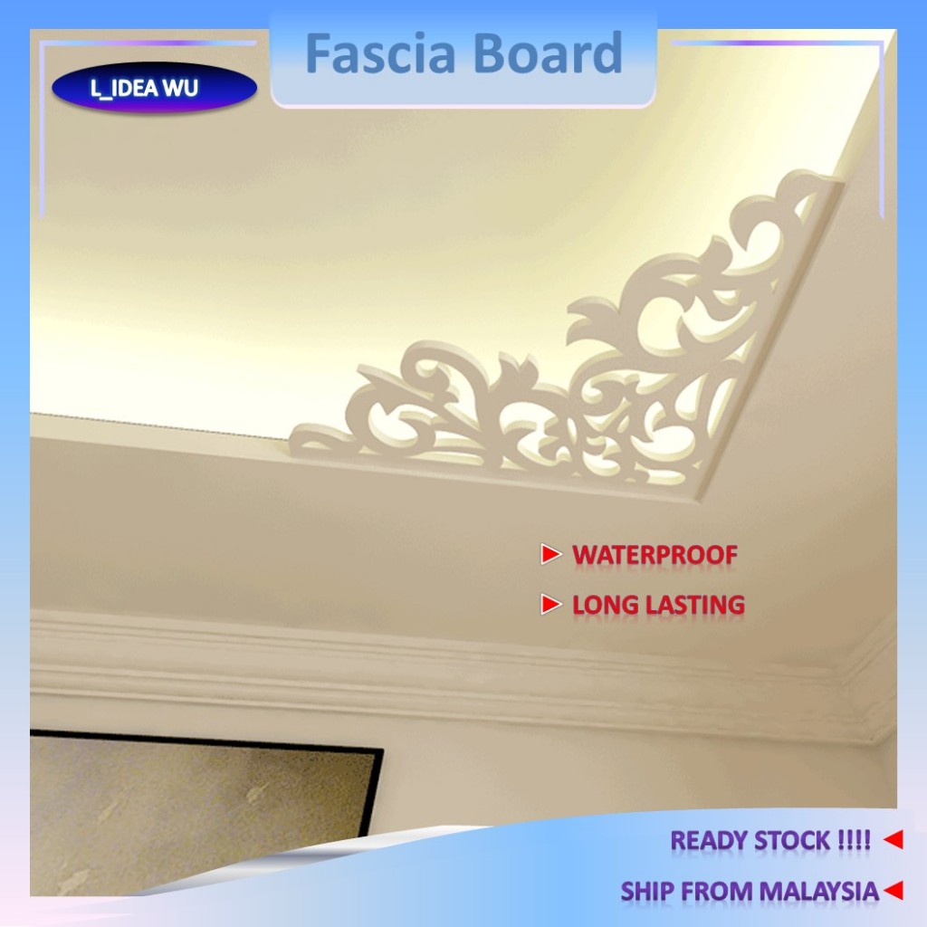 HIASAN DINDING KAYU Big Fascia Board Ceiling Decoration Ceiling Board ...